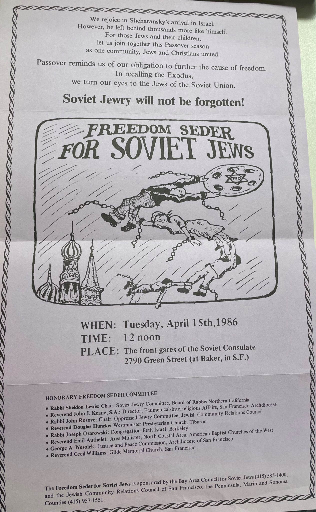 Protest Fliers & Pamphlets on Behalf of Soviet Jews - American Jewish ...