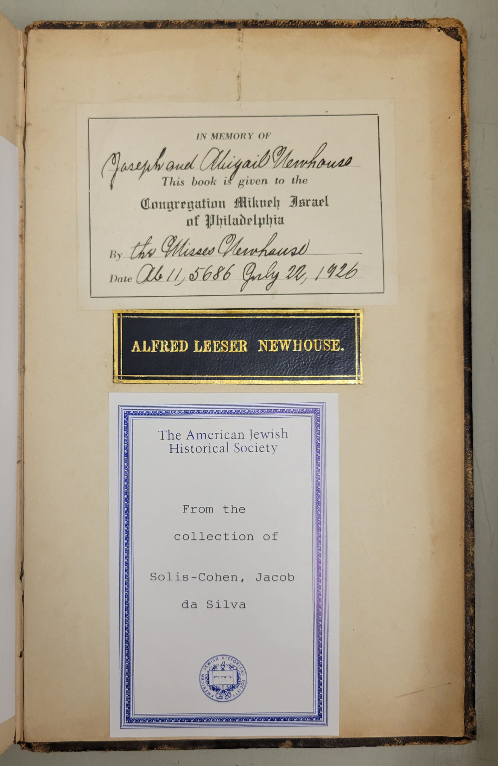 The Bookplates of Notable Jewish Americans - American Jewish Historical ...